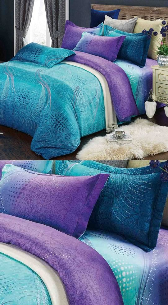 Aqua Turquoise Quilt Cover Set by Luxton – Cottonbox Pty Ltd
