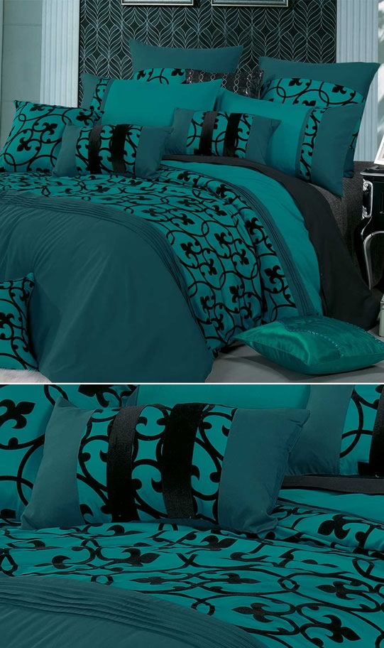 Lyde Teal Quilt Cover Set by Luxton – Cottonbox Pty Ltd