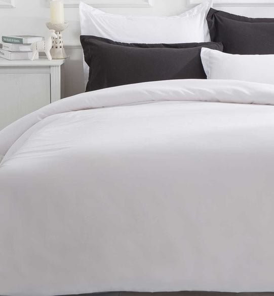 Pure Soft White Quilt Cover Set by Luxton – Cottonbox Pty Ltd