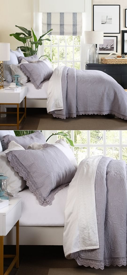 Tulip Grey Lace by Macey & Moore – Cottonbox Pty Ltd