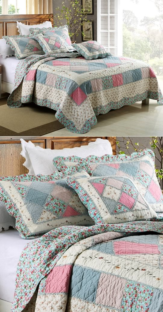 Tuscany Blue Coverlet Set by Macey & Moore – Cottonbox Pty Ltd