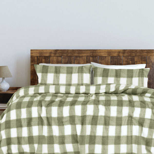 Lawson Heritage Green Sherpa Bed Linen by Odyssey Living – Cottonbox ...
