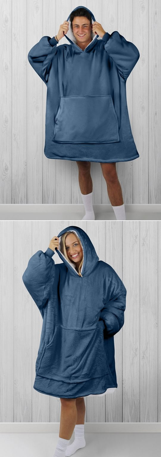 Adult Snoogie Navy Hooded Blanket by Odyssey Living – Cottonbox Pty Ltd