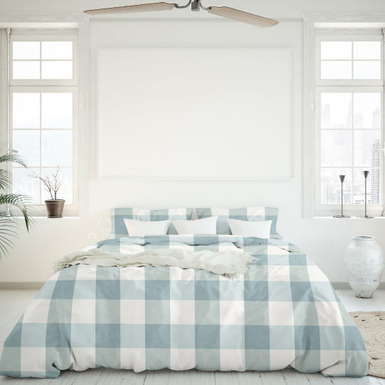 Salisbury Blue Sunwashed Bed Linen by Odyssey Living – Cottonbox Pty Ltd