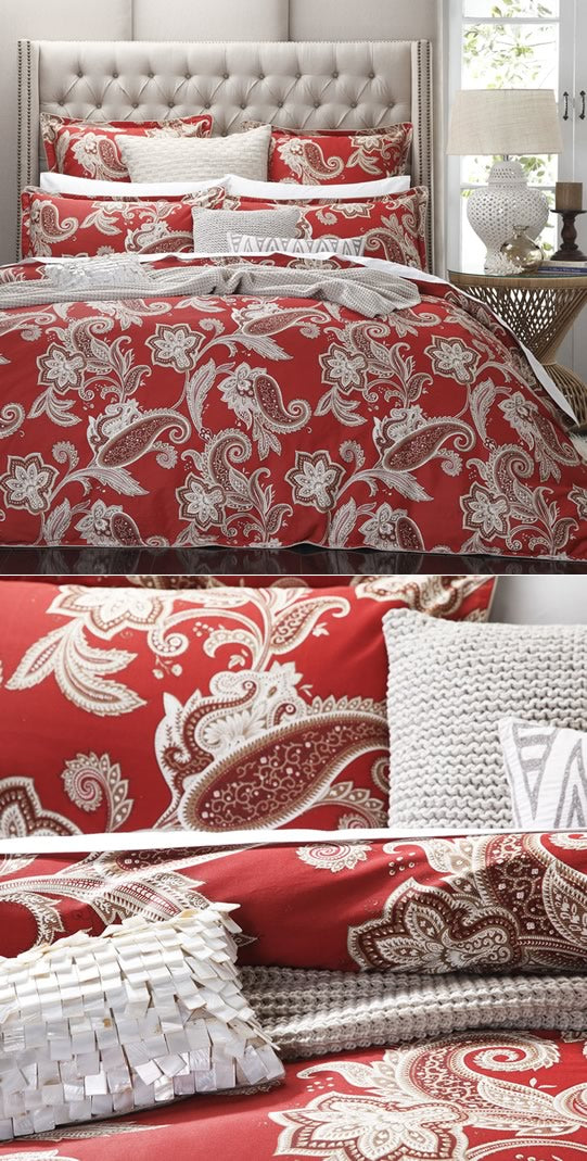 Alexandra Red Quilt Cover Set by Private collection – Cottonbox Pty Ltd