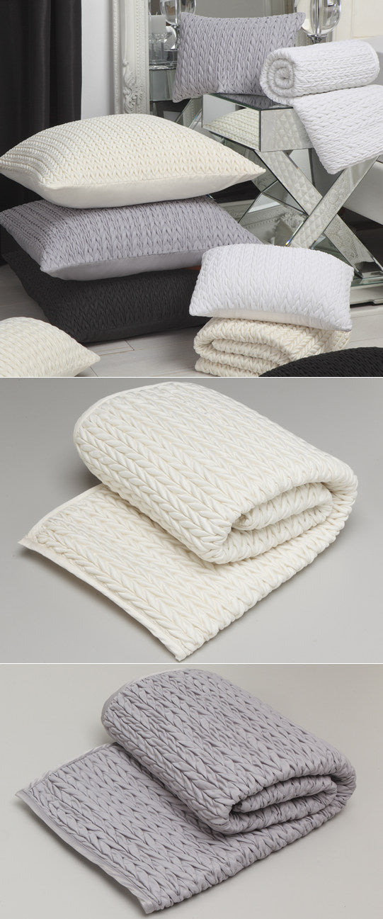 Cable Bed Runner (65 x 225cm) by Private collection (Ivory) – Cottonbox ...