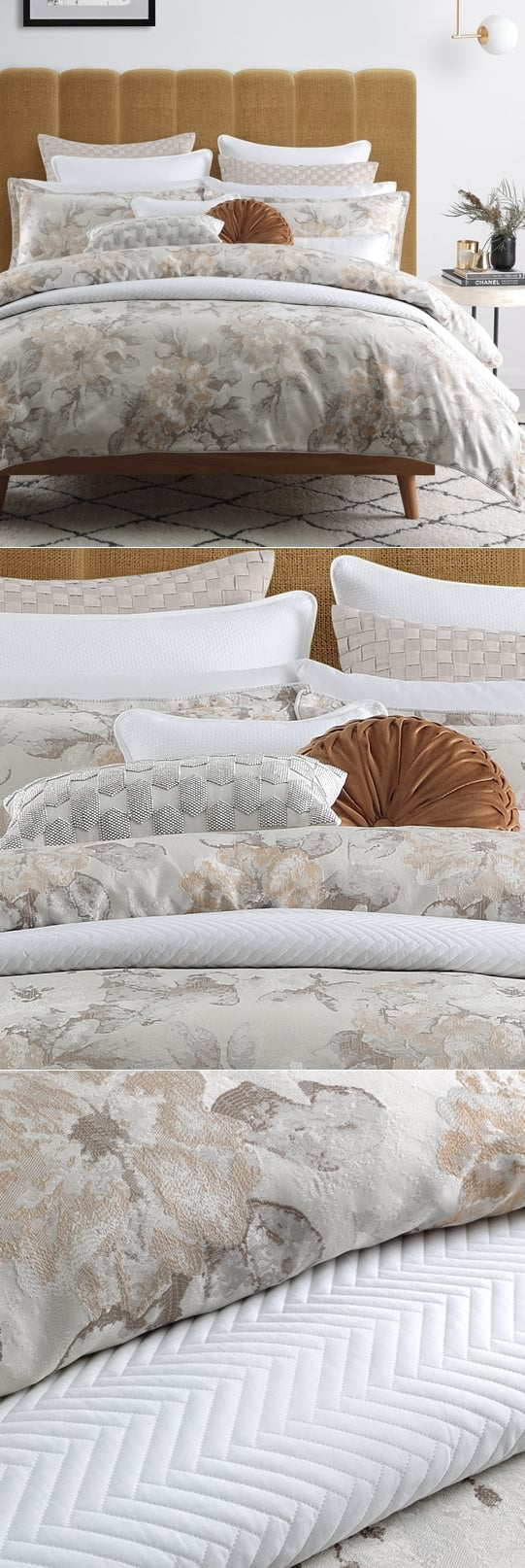 Hariette Champagne Quilt Cover Set by Private collection – Cottonbox ...