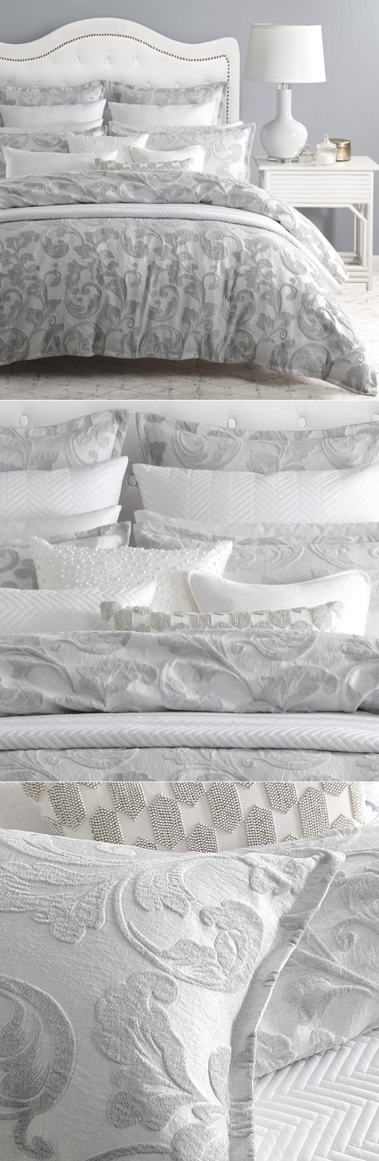 Serenade Silver Quilt Cover Set by Private collection – Cottonbox Pty Ltd