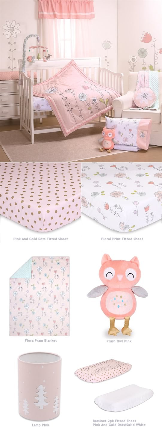 Flora 5pce Cot Set by Little Haven – Cottonbox Pty Ltd