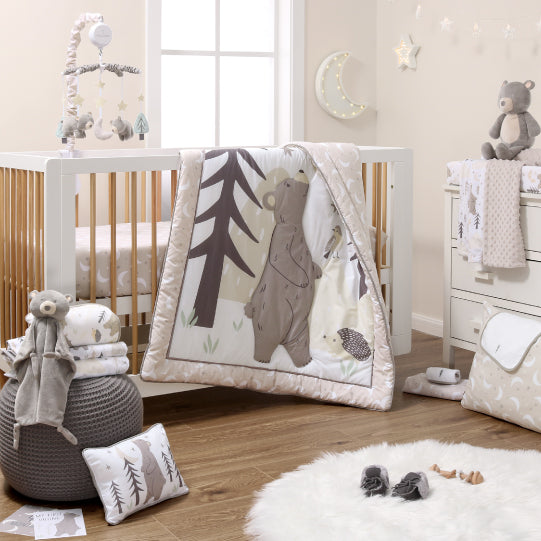 Under The Stars Cot Fitted Sheet by Peanut Shell – Cottonbox Pty Ltd