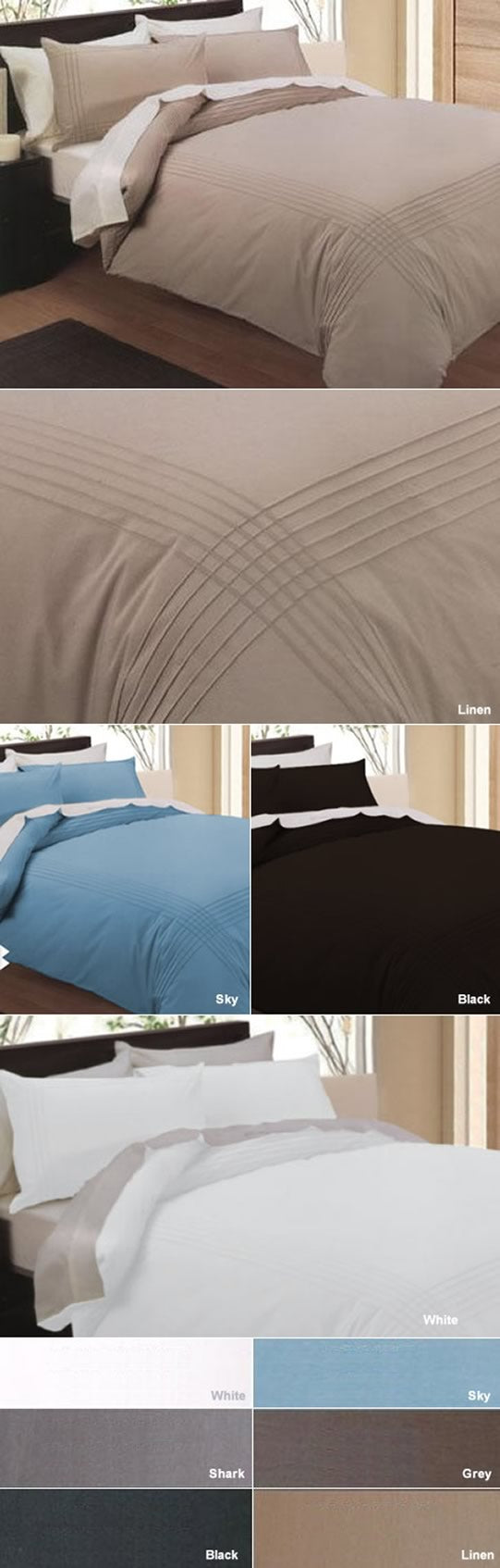 Pintuck Quilt Cover Set by Phase 2 – Cottonbox Pty Ltd