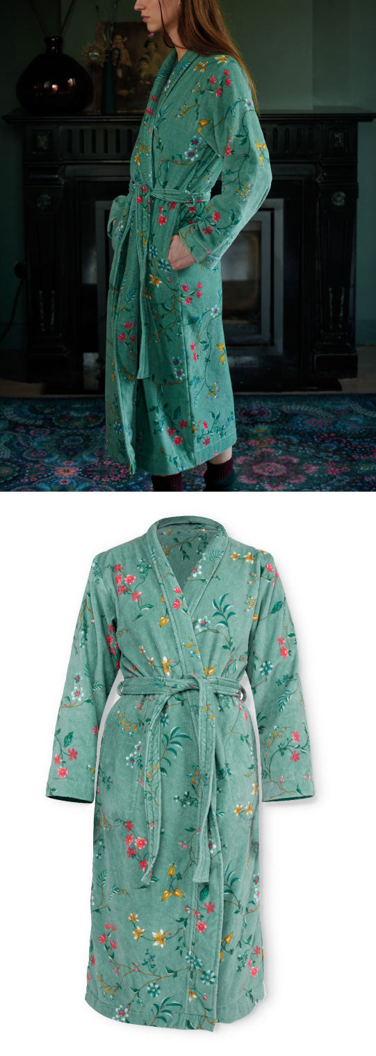 Les Fleurs Green Bathrobe by Pip Studio – Cottonbox Pty Ltd