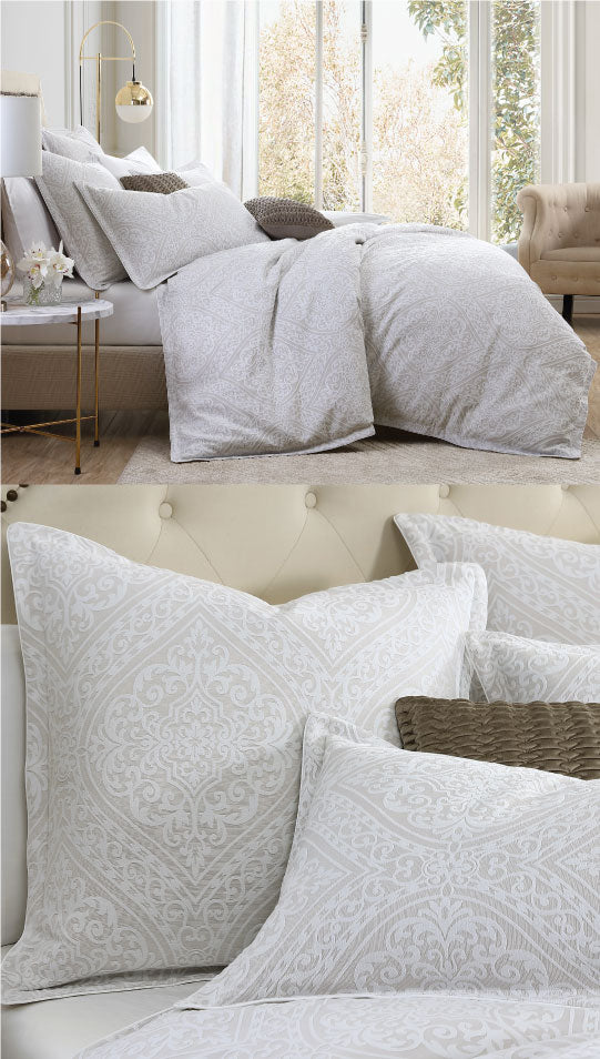 Arlet Stone Quilt Cover Set by Private collection – Cottonbox Pty Ltd