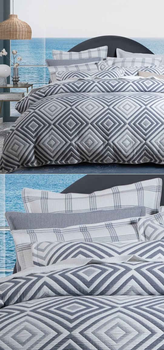 Lambert Ink Quilt Cover Set by Private collection – Cottonbox Pty Ltd
