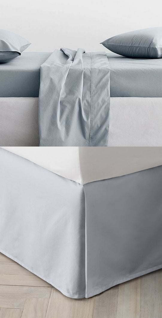 300TC Organic Cotton River Bedskirt by Private collection – Cottonbox ...