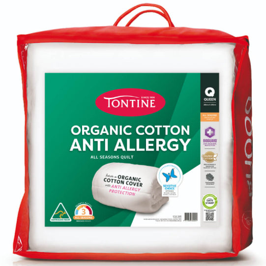 Organic Cotton Anti Allergy All Season Quilts by Tontine – Cottonbox ...