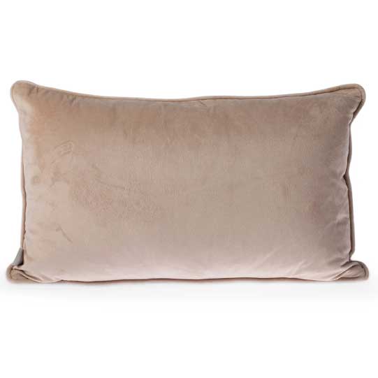 Carla Nude Velvet Feather Filled Cushion (60 x 60cm) by Angads ...