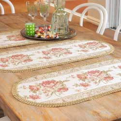 Long Oval Embroidered Placemat by Angads – Cottonbox Pty Ltd
