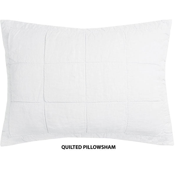 French Linen White Standard European Pillowcase by Bambury – Cottonbox ...