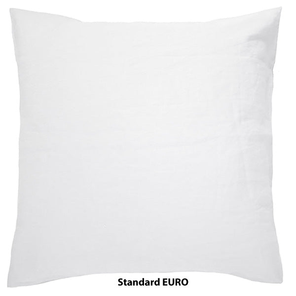 French Linen White Standard European Pillowcase by Bambury – Cottonbox ...