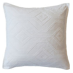Kora White Cushion (43 x 43cm) by Bianca – Cottonbox Pty Ltd