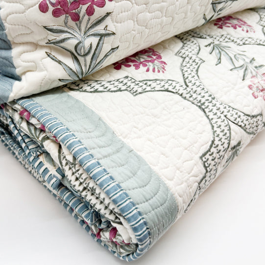 Hydrangea Quilt Set (220 x 260cm) by Canvas – Cottonbox Pty Ltd