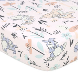 Disney Bambi Pink Cot Fitted Sheet by Disney Baby – Cottonbox Pty Ltd