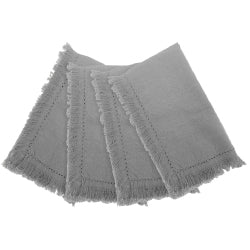 Avani Grey Set of 4 Napkin (40 x 40cm) by J Elliot – Cottonbox Pty Ltd