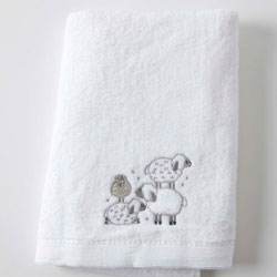 Sheep Bath Towel 4 Pack (120 x 60cm) by Jiggle & Giggle – Cottonbox Pty Ltd