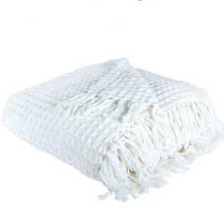Jetty White Waffle Throw (150 x 200cm) by Linen House – Cottonbox Pty Ltd