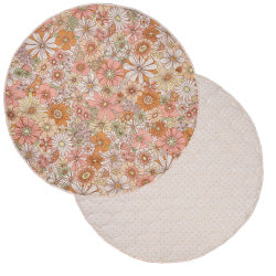 Flower Power Play Mat 120cm Round by Linen House Kids – Cottonbox Pty Ltd