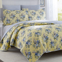 Linley Pale Yellow Coverlet Set (220 x 240cm) by Laura Ashley ...