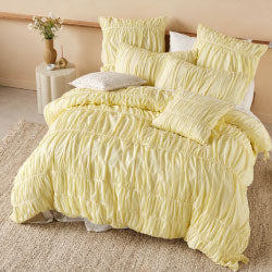 Layla Lemon Quilt Cover Set by Linen House – Cottonbox Pty Ltd