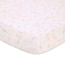 Wild Flower Cot Fitted Sheet by Little Haven – Cottonbox Pty Ltd