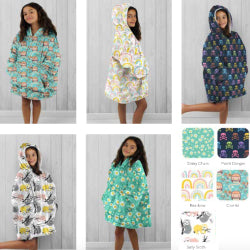 Assorted 8 Kids Hooded Snoogie Blankets by Odyssey Living – Cottonbox ...