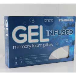 Trend Gel Infused Memory Foam Standard Pillow by Odyssey Living ...