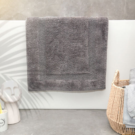 Soho Nickel Cotton Reversible Bath Mat (50 x 80cm) by Renee Taylor ...