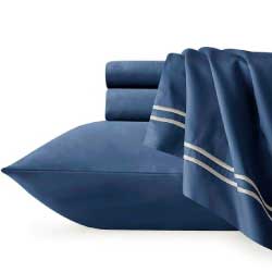 Strada Indigo 1000TC Egyptian Cotton Sheet Set by Renee Taylor ...