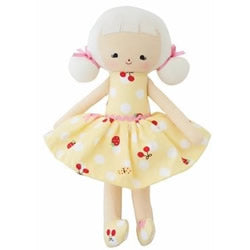 Audrey Doll - Yellow Polka by Alimrose – Cottonbox Pty Ltd