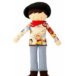 Billy Cowboy Doll (48cm High) by Alimrose – Cottonbox Pty Ltd