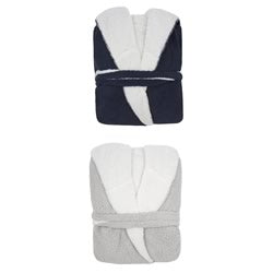 Reversible Sherpa Hooded Robe by Bambury – Cottonbox Pty Ltd