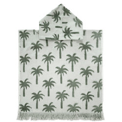 Palm Sage Kids Beach Poncho by Bambury – Cottonbox Pty Ltd