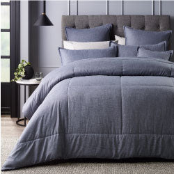 Maynard Blue 6pce Comforter Set by Bianca – Cottonbox Pty Ltd