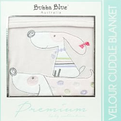 Bebe Caniche COT Velour Blanket by Bubba Blue – Cottonbox Pty Ltd