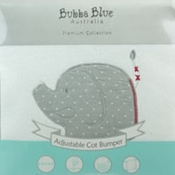 Petite Elephant Cot Bumper by Bubba Blue – Cottonbox Pty Ltd