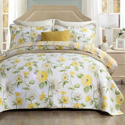Corinella Lemon Coverlet Set by Linen & Thread – Cottonbox Pty Ltd