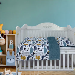 Dino Minky Cot Quilt Set (90 x 110cm) by Cottonbox – Cottonbox Pty Ltd