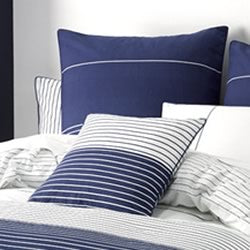 Axon Blue Square Cushion (45 x 45cm) by Deco – Cottonbox Pty Ltd
