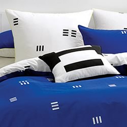 Triplicity Black Square Cushon (45 x 45cm) by Deco – Cottonbox Pty Ltd