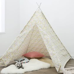 Colourful World Tee Pee Tent by Happy Kids – Cottonbox Pty Ltd